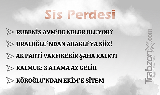 24.09.2025 SİS PERDESİ - Sis Perdesi - Trabzonx.com